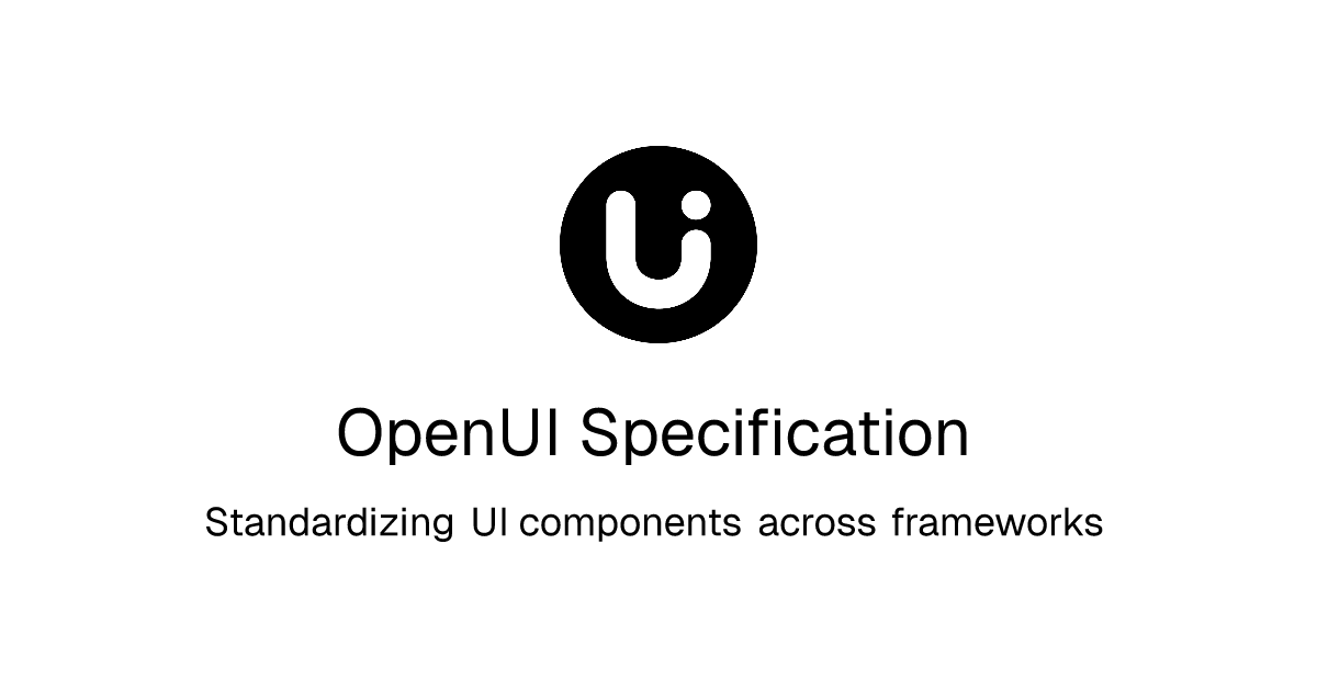 OpenUI Specification | OpenUI